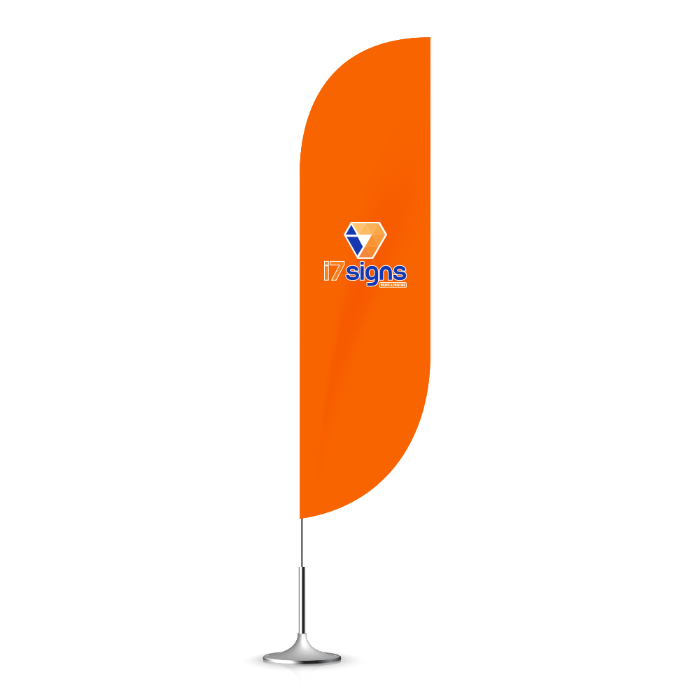 Single-Sided Blade Flag – i7 Signs,Wraps & Prints
