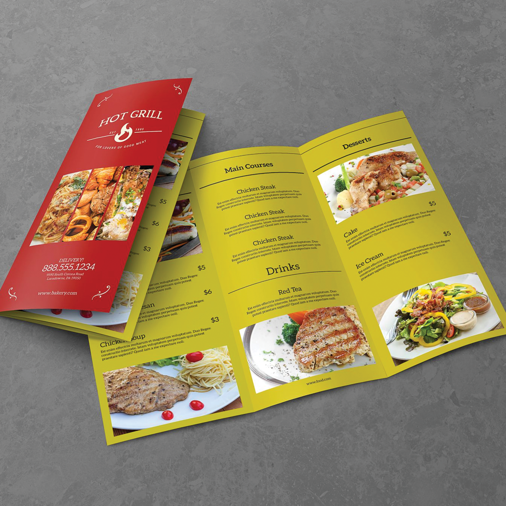 11X17 Folded Menu – i7 Signs,Wraps & Prints